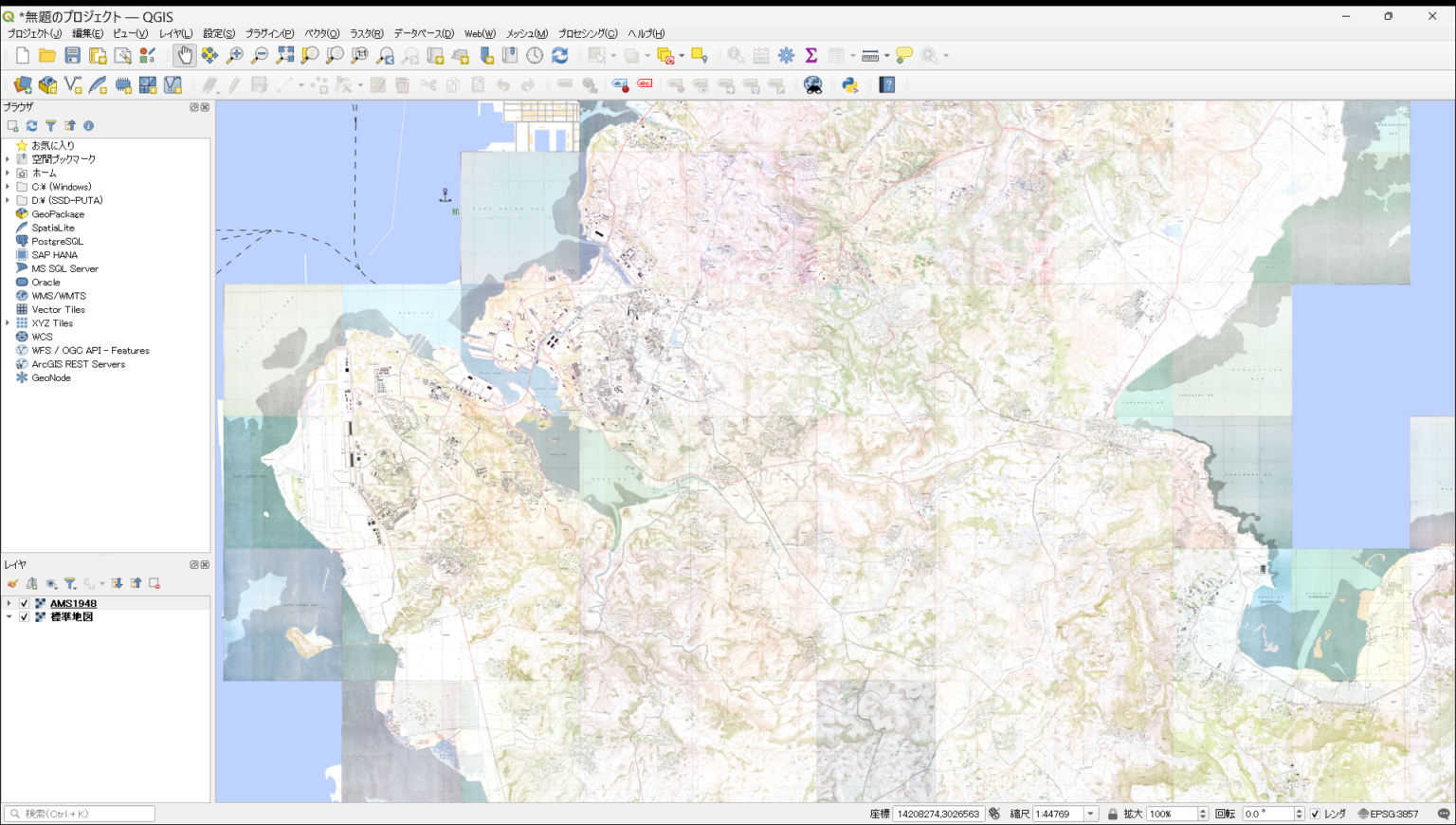 GIS沖縄研究室のタイルデータセットをQGIS3で利用 | GIS-okinawa_blog
